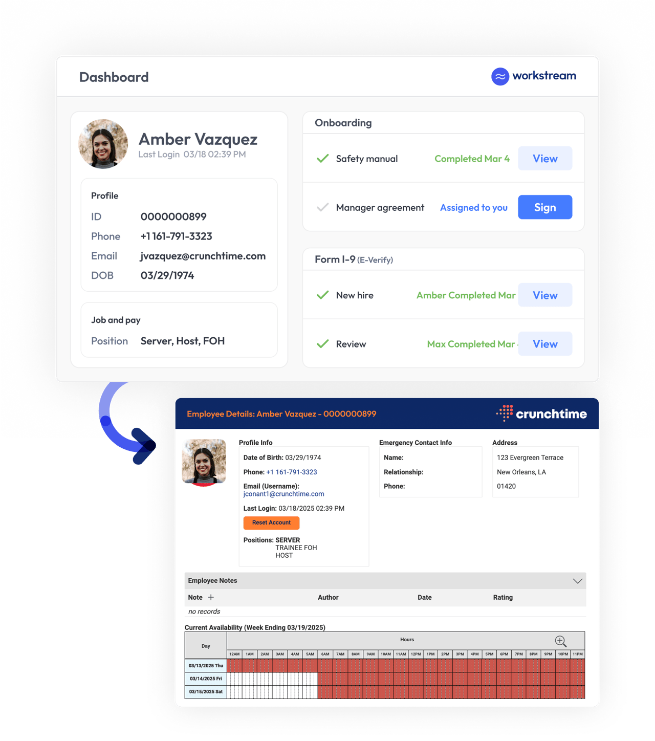 Seamless HR: Workstream & Crunchtime Integration for Restaurants