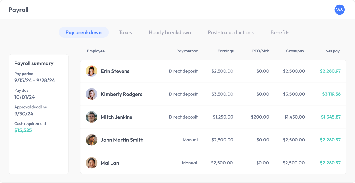 Simple and Easy Payroll for Hourly Workers | Workstream Payroll
